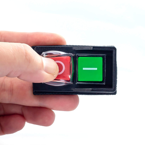 120V Magnetic On/Off Switch, 9 Amps, Push Button Switch Easy Contact ...