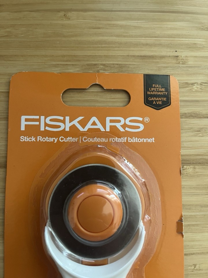Fiskars 45mm Stick Rotary Cutter, White & Orange | eBay