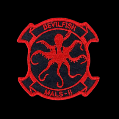 US MARINES MALS-11 DEVILFISH HAT PATCH CAP VETERAN SEMPER FI GIFT PIN ...