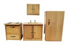 Town Square Miniatures 1950 Appliance Kitchen Set - White for sale ...