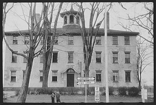 The Bacon Academy,Colchester,Connecticut,CT,New London County,FSA,1940 ...