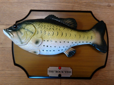 Vintage Rare The "Rock Fish" Mounted Moving & Singing Fish (CLEAN ...