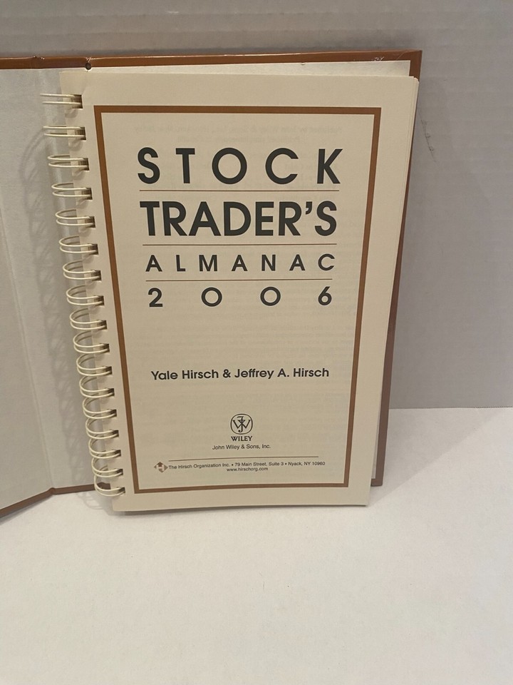 Stock Trader's Almanac 2006, Yale Hirsch & Jeffrey A. Hirsch, Spiral w ...