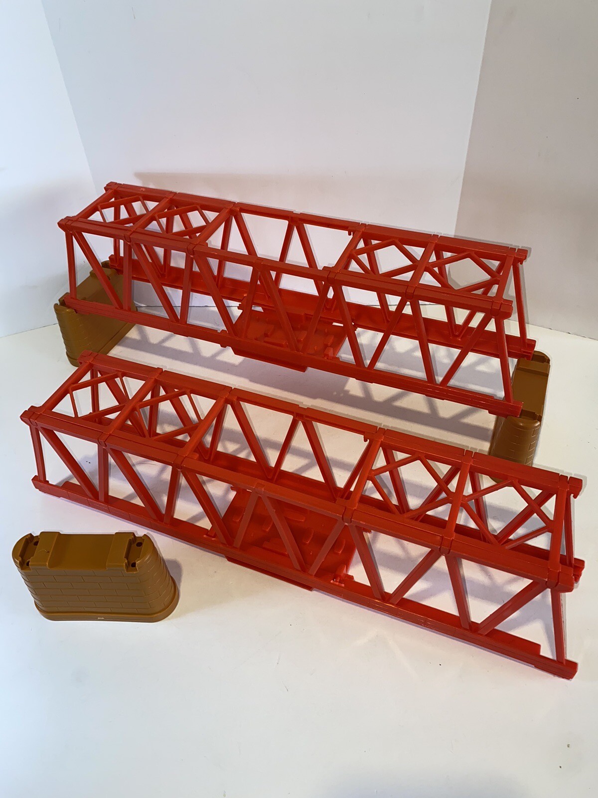 Thomas The Train Trackmaster TOMY Red Girder Suspension Bridges Set Of ...