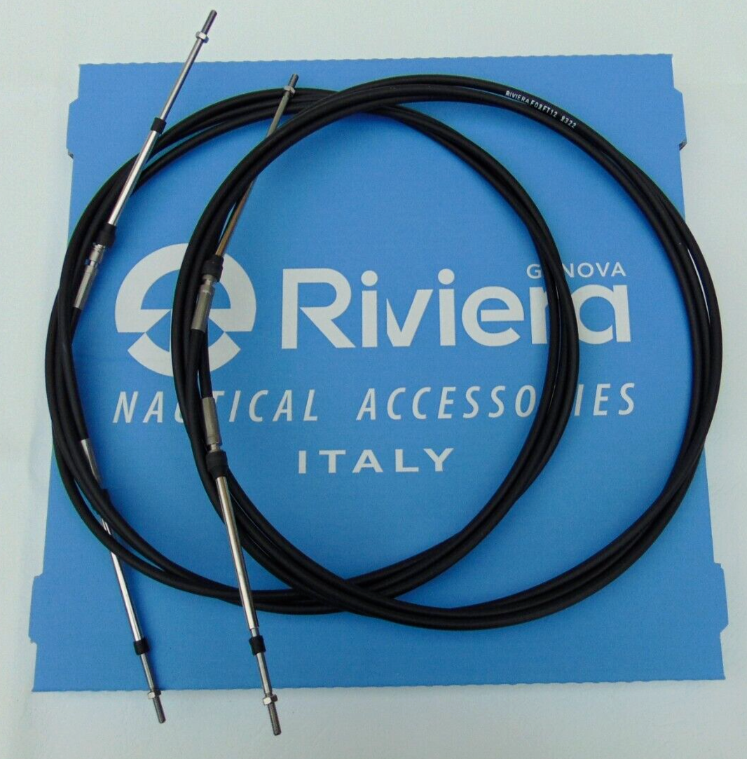 2@ 17ft Outboard Remote Throttle Gear Control Cable C2 Honda Tohatsu ...