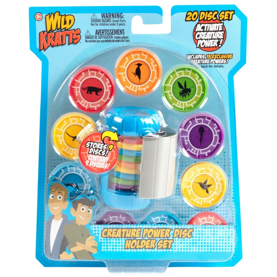 Wild Kratts Martin Kratt Creature Power Disc Holder Set with 20 Discs ...