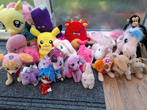Soft toy bundle joblot, my little ponies, pokemon, paw patrol | eBay UK