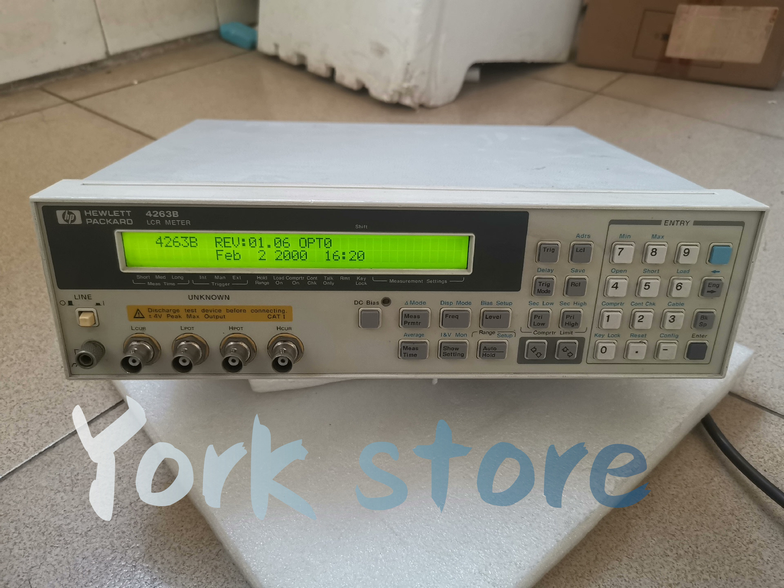 USED HP Agilent Keysight 4263B LCR Meter, 100Hz to 100kHz 100% Test ...