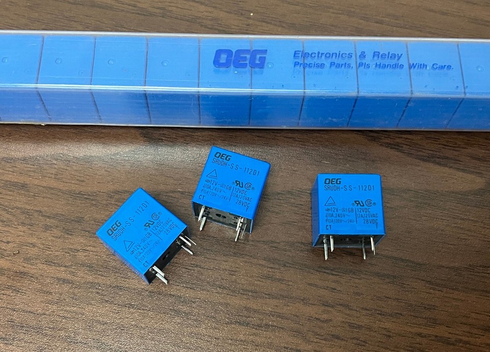 5pcs OEG Relay SRUDH-SS-112D1 12VDC SPDT 10A 5 Pins - NOS | eBay