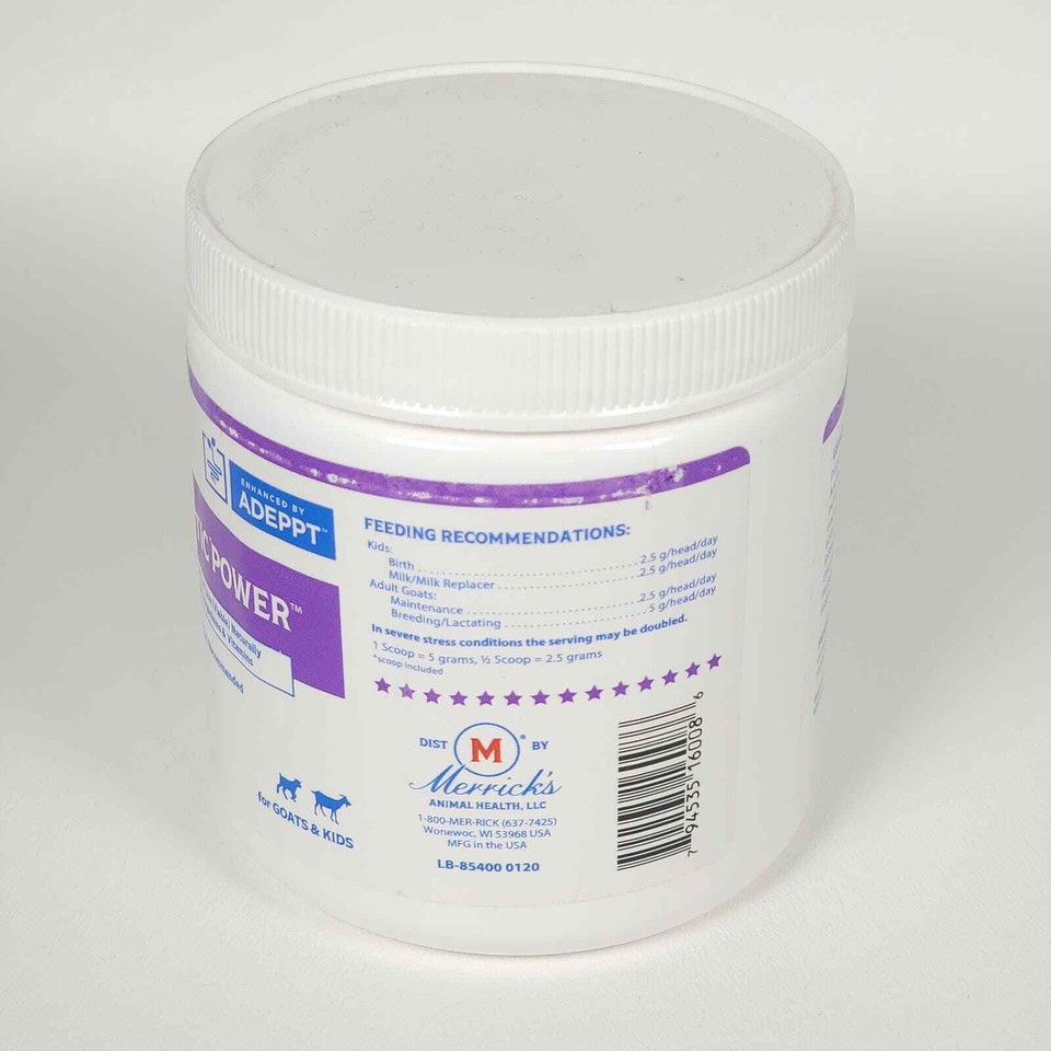 TWO MERRICK'S Blue Ribbon PROBIOTIC POWDER Goats & Kids Prefer 1 LB ...
