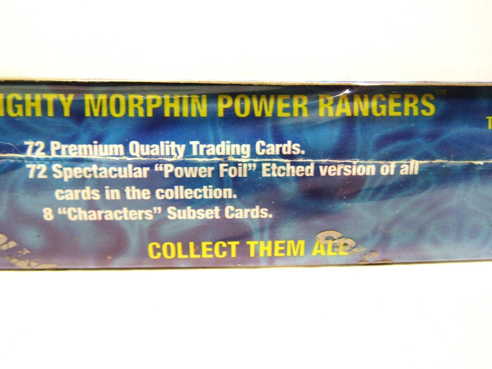 Sealed Box of 36 Packs of 1994 Mighty Morphin Power Rangers Trading ...
