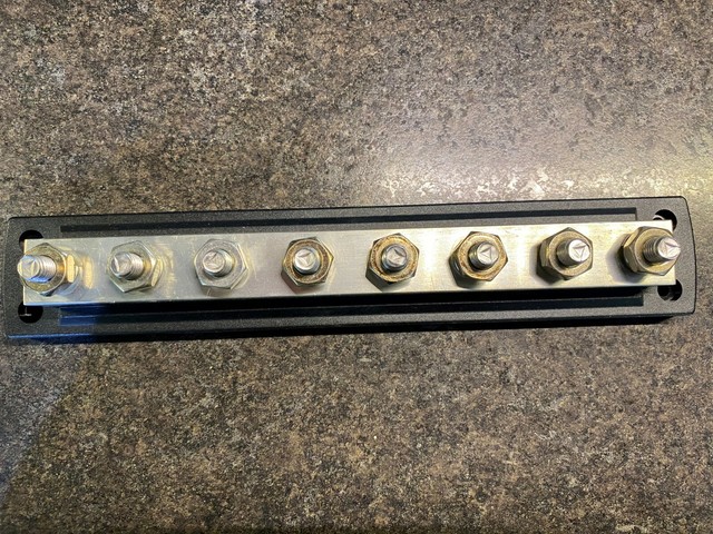 Blue Sea Systems 2107 PowerBar 600a Cable Busbar Common Bus AC DC 8 ...