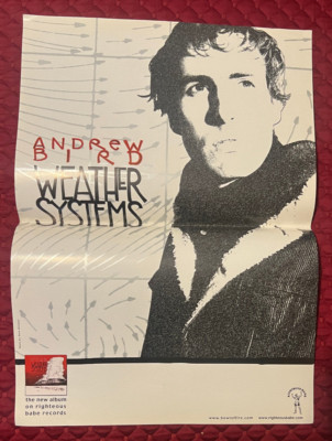 Andrew Bird Weather Systems Promo Poster 2003 Rightous Babe 14x20 | eBay