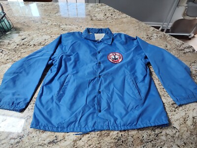 Vintage Authentic Chicago Park District Captain Lifeguard Jacket Blue L ...