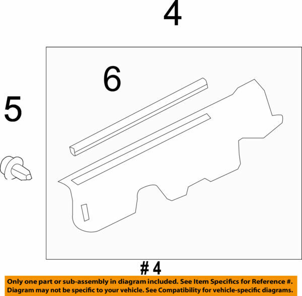 53389-42050 Toyota Seal, hood to front fender, lh 5338942050, New ...