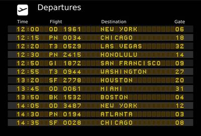 Airport Departures Reproduction Board, Metal Stag Or Hen Gift Fun Sign ...