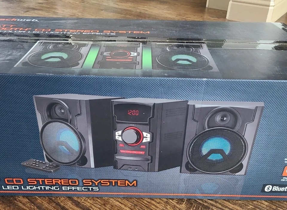 Blackweb BWD19AAA06 100 Watt Bluetooth Stereo System 2 Speakers -Brand ...