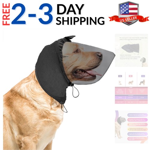Field Guard Dog Head Net Mesh Protector Dog Face Guard | eBay