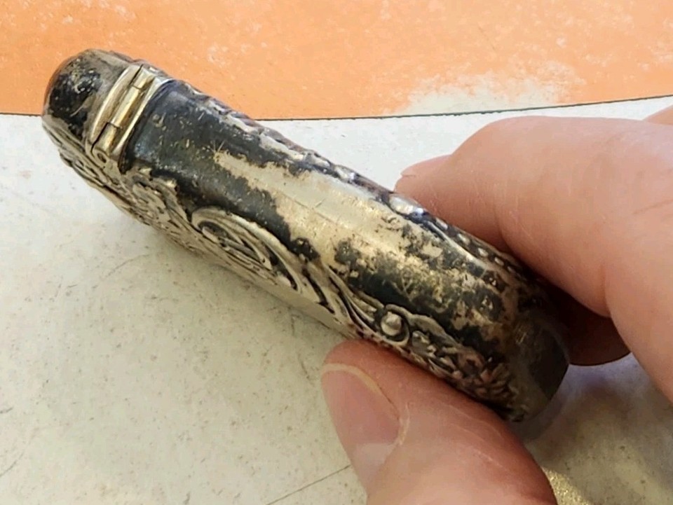 Repousse MALTBY STEVENS CURTISS Silver Soldered 062 MATCH SAFE ...