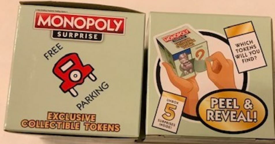 (2) Monopoly Surprise Exclusive Collectible Token Blind Box (5 pieces ...