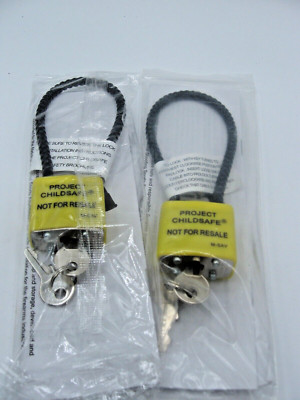Project Child Safe Firearms Guns Weapons Cable Safety Locks Padlocks x ...
