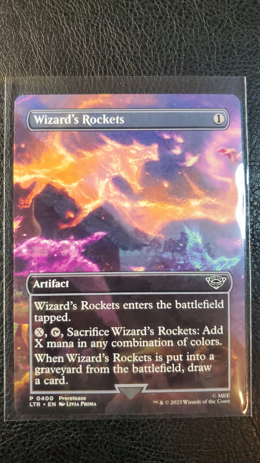 Wizard's Rockets Borderless Prerelease 0400 M PF MTG LTR Tales of ...