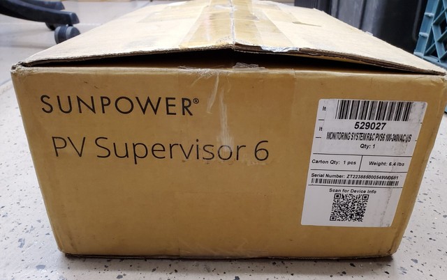 Sunpower 529027 Monitoring System PVS6 R&C 100-240VAC for sale online ...