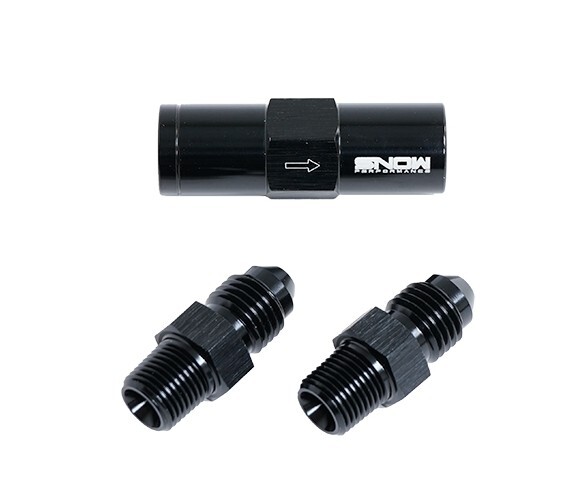 AEM Water/Methanol Solenoids + Snow Water-Methanol Check Valve 4AN ...