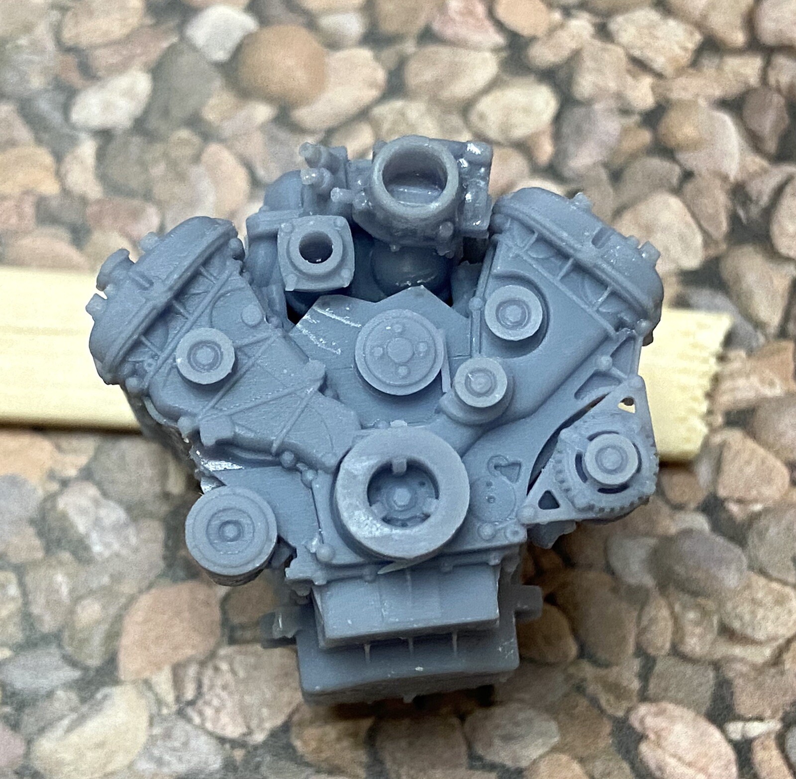 Resin Mustang GT500 Predator engine, 760 HP, for scale model cars, 1/24 ...