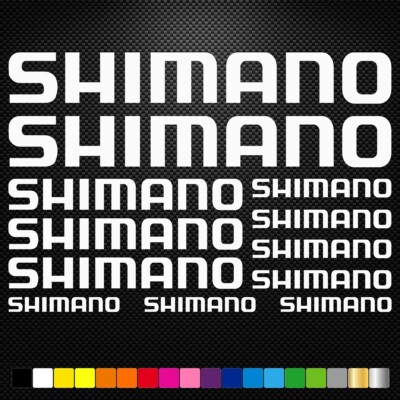 SHIMANO - KIT Vinyl Decals Stickers Sheet Bike Frame Cycle Cycling ...