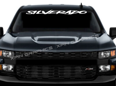 Silverado Windshield Decal Banner Sticker Fits Chevrolet Chevy Truck | eBay