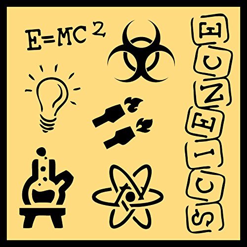Detailed Science & Equipment Stencil Set - (2) Piece Kit - 10" x 10 ...