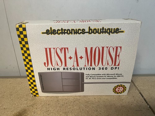 ELECTRONICS BOUTIQUE EB Games MOUSE BOXED IBM PC Just A Mouse C08 | eBay