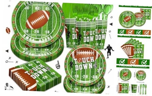 Touchdown Green Football Birthday Party Supplies - Party Supplies | eBay