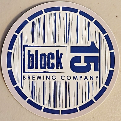 Block 15 Brewing Company Logo Craft Beer Sticker Brewery Decal New! | eBay
