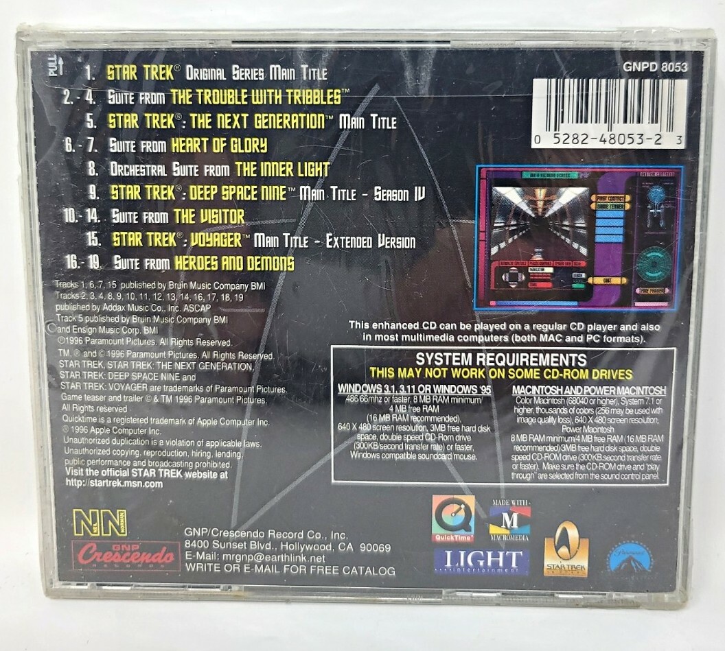 LOT OF 5 STAR TREK CD 30TH ANNIVERSARY SPECIAL SEARCH FOR SPOCK AND TV ...