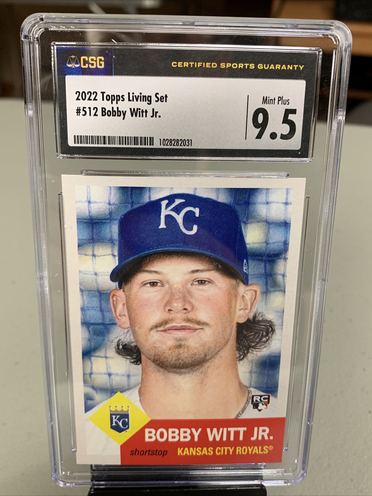 2022 Topps Living Set #512 Bobby Witt Jr. Rookie RC CSG 9.5 Mint ...
