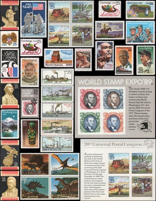 US #2401-2438 set MNH 1989 commemorative year set of 42 stamps | eBay