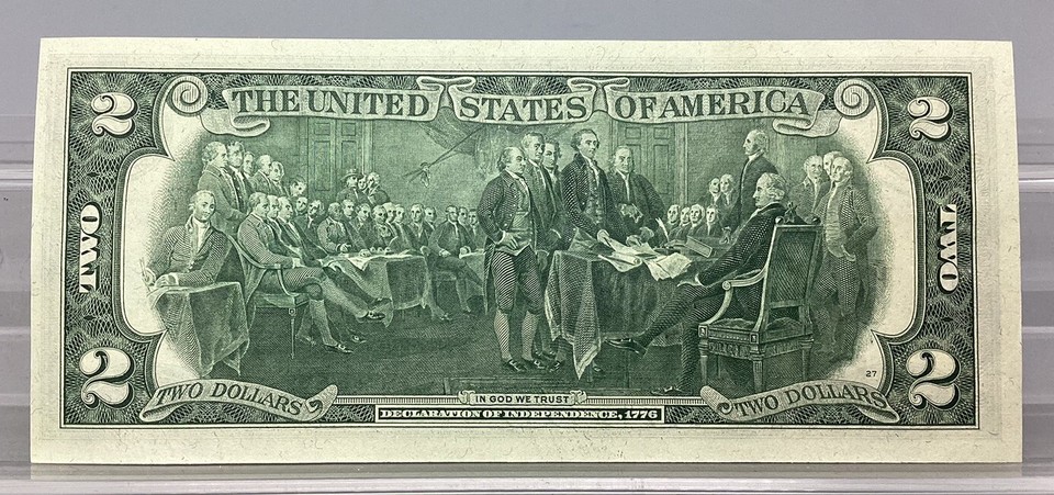 1976 U.S. $2.00 Note USPS Cancelled Stamp 4/13/76 - 3 Consecutive ...