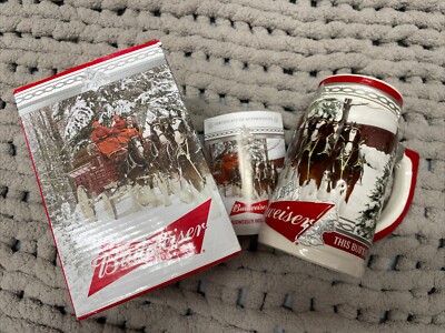 2017 Budweiser Holiday Stein Beer Christmas Anheuser-Busch Holiday ...