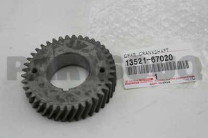 1352167020 Genuine Toyota GEAR OR SPROCKET, CRANKSHAFT TIMING 13521 ...