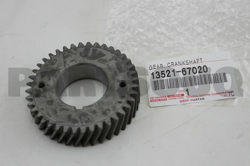 1352167020 Genuine Toyota GEAR OR SPROCKET, CRANKSHAFT TIMING 13521 ...