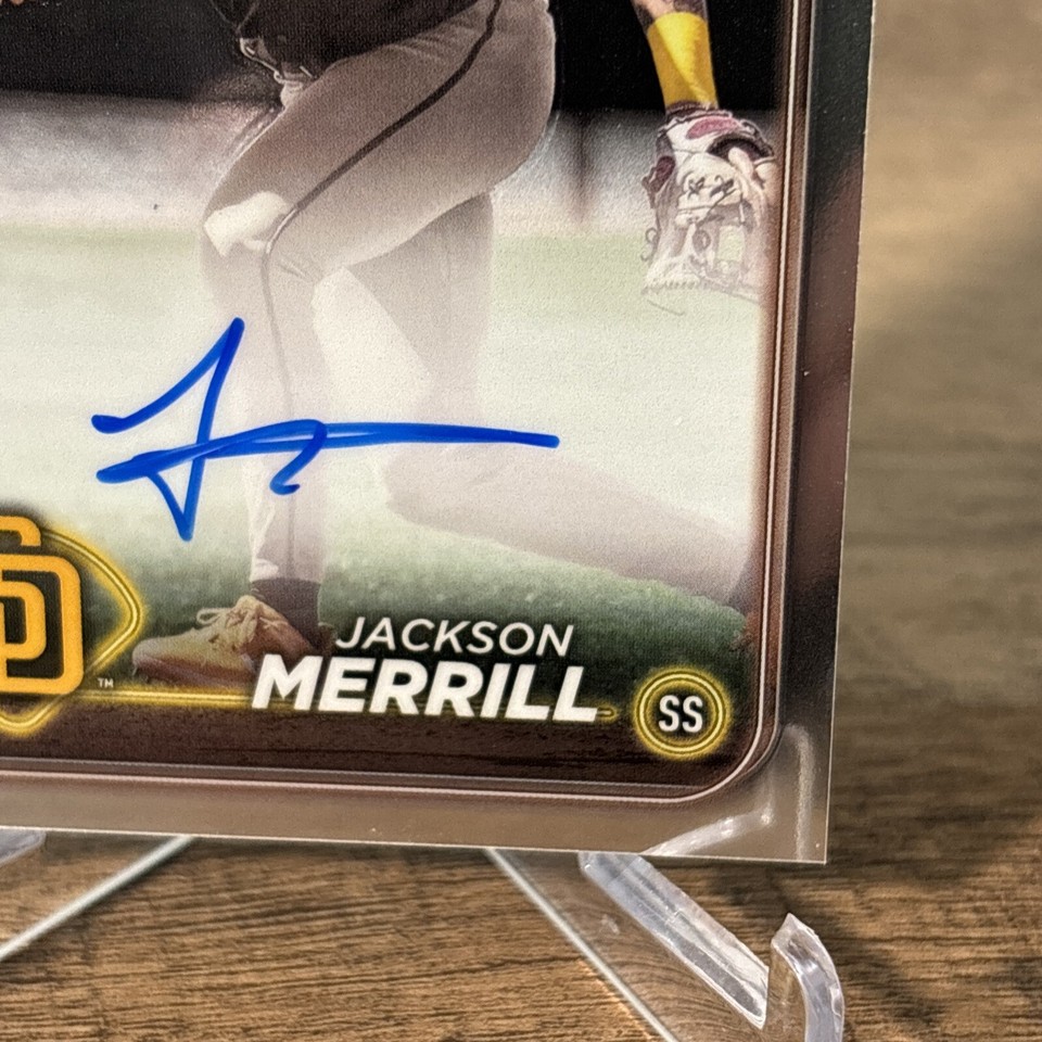 2024 JACKSON MERRILL Topps Chrome Autograph Auto Rookie RC #RA-JME SD ...