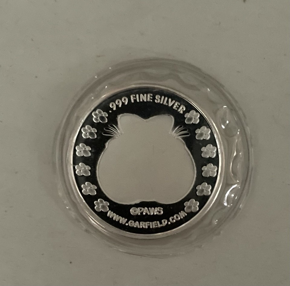 2008 Garfield And Odie Christmas Gifts 1 oz Silver Medallion Sealed | eBay