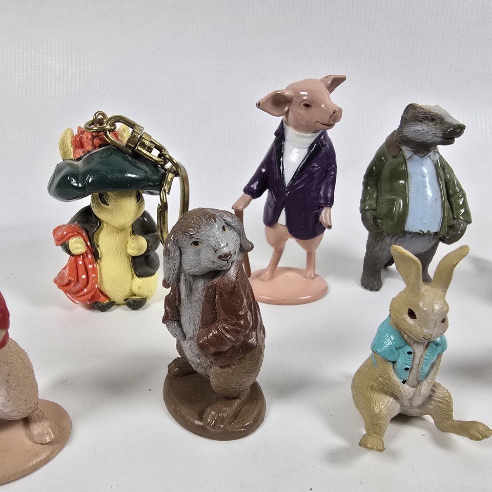 Beatrix Potter Peter Rabbit Mini Figure Bundle Lot FW&CO & Keyring ...
