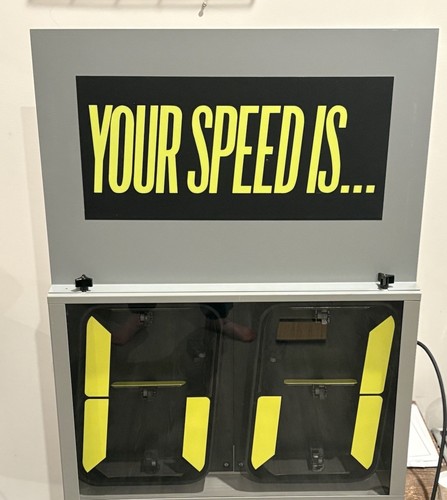 Vintage MPH Radar K Band “Your Speed Is” Sign, Warning, Monitor ...