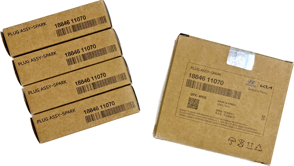 4 PCS Hyundai Kia OEM Spark Plug ELANTRA/TUCSON/FORTE/SORENTO/SOUL ...