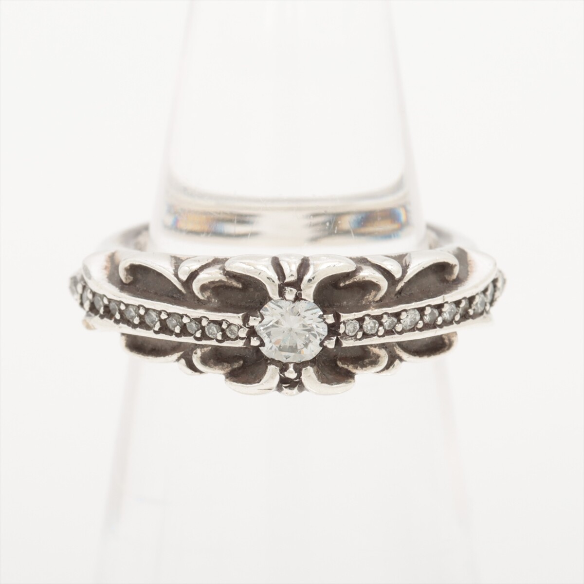 Chrome Hearts Baby Classic Floral Cloth Ring 925 4.1g… - Gem