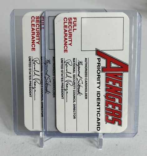 Avengers Priority Identicard Full Security Clearance President Reagan ...