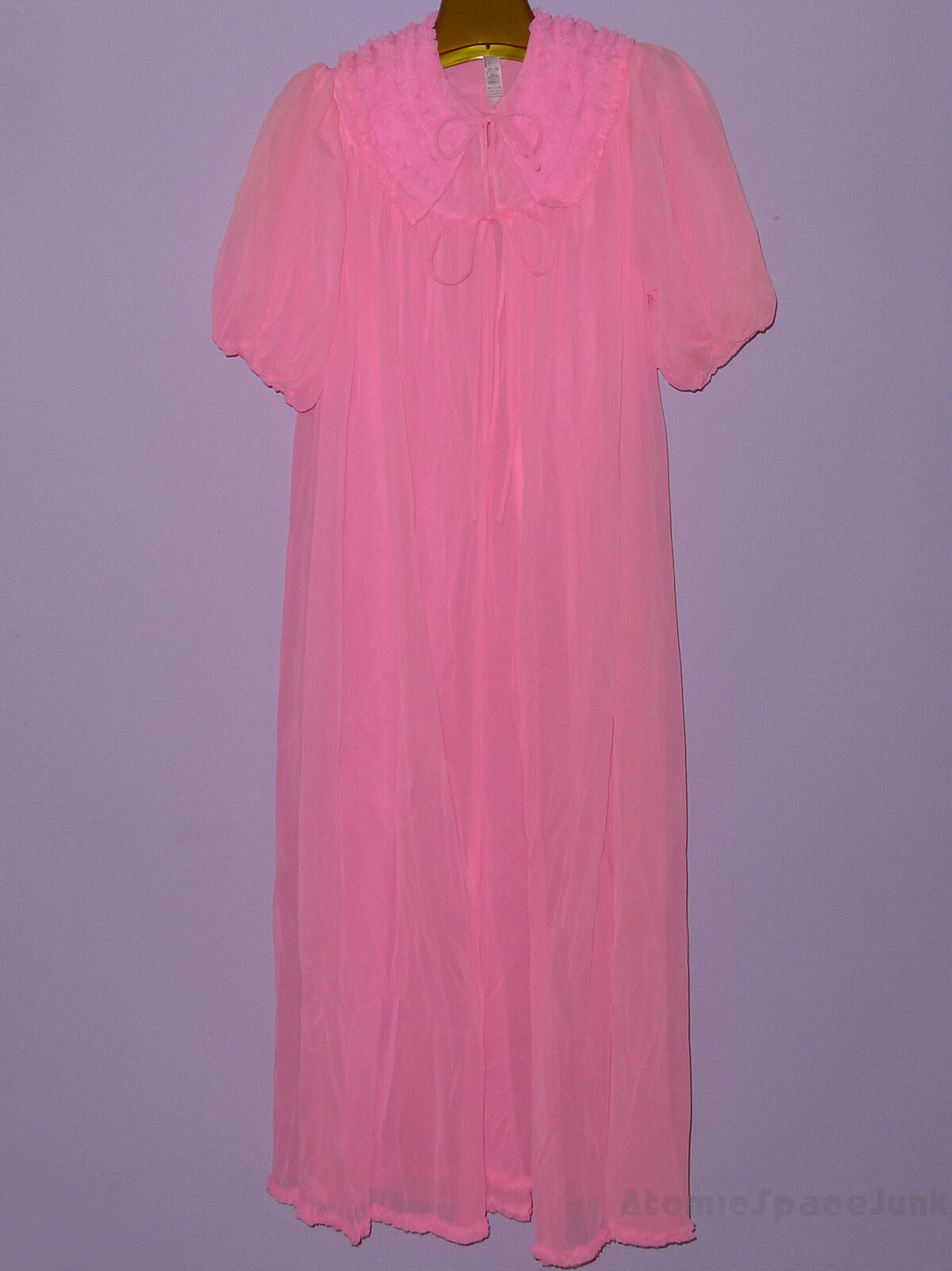 Vintage Lingerie Peignoir Nightgown Set 1960s Sheer N… Gem